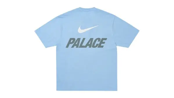 Palace X Nike Font Swoosh T-Shirt - Sky Blue | Editorialist